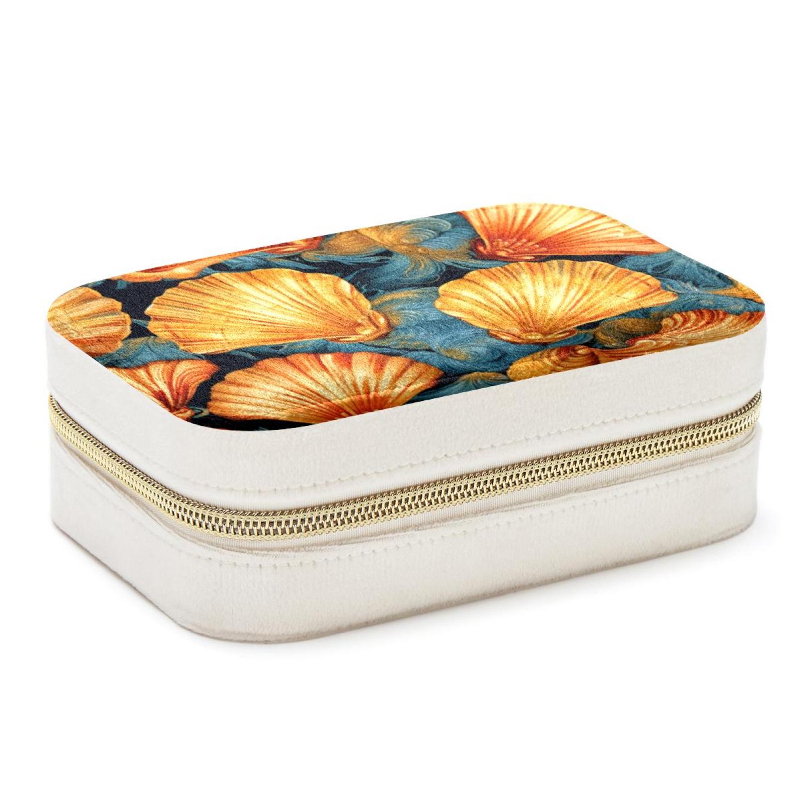 Shell Velvet Portable Jewelry Organizer Stand with Removable ...