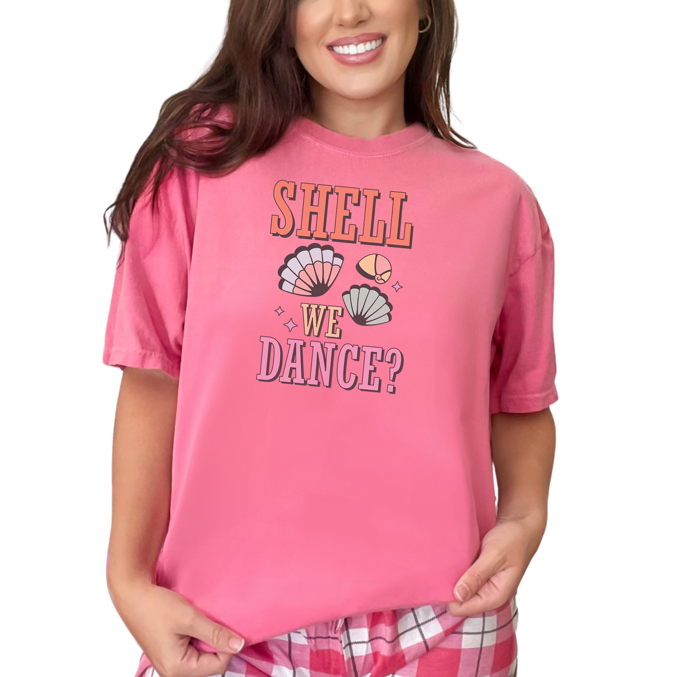 Shell We Dance Pun Quote with Shells, Beach & Dancing Themed Favor, Souvenir or, Crunchberry ...