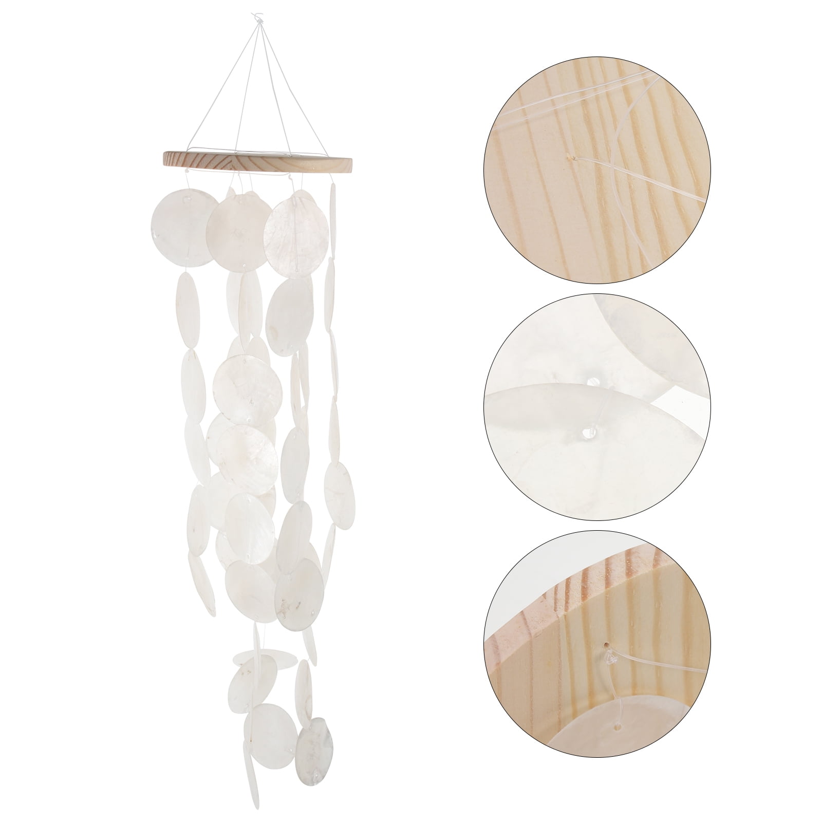 Shell Wind Chimes Hanging Wind Chimes Decor for Living Room Bedroom ...