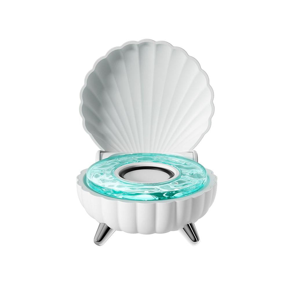 Shell Wireless Bluetooth Speaker Night Light 360° Stereo Player Music ...