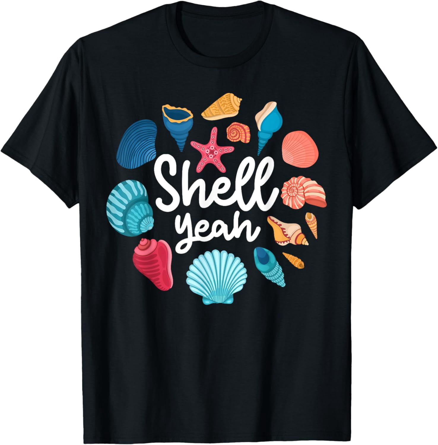 Shell Yeah - Funny Shell Collecting Seashell T-Shirt - Walmart.com