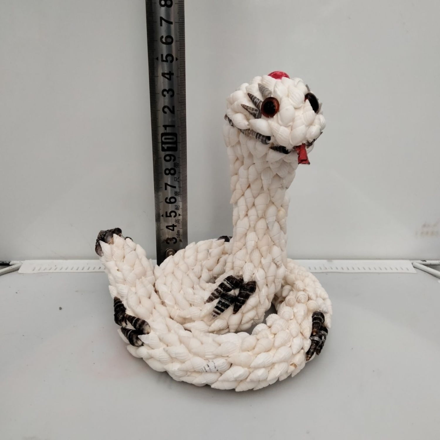 Shell Zodiac Snake Figurine Set Handmade Animal Craft Decoration ...