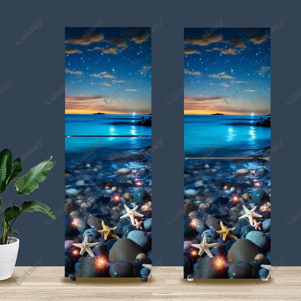 Shell star beach Refrigerator Stickers Home r Kitchen Murals DIY Wall ...