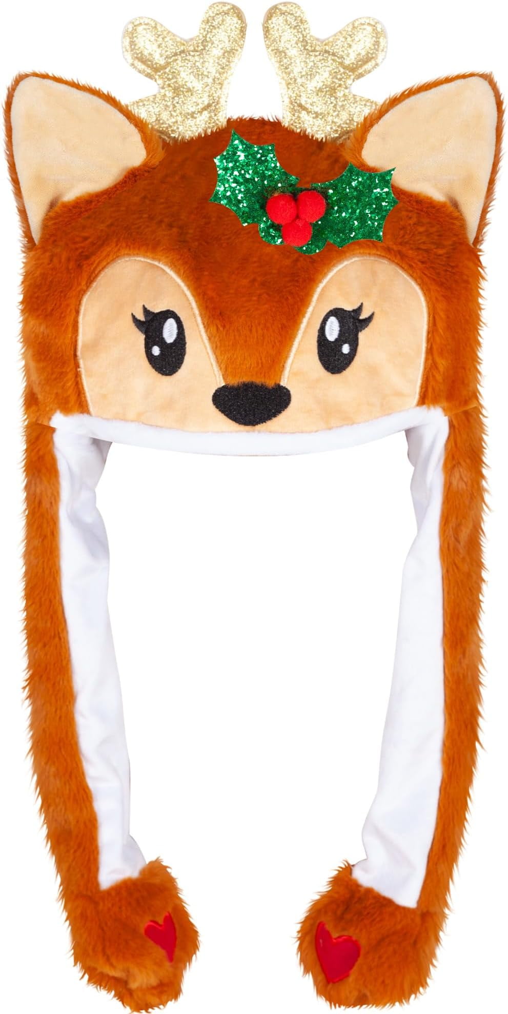 ShellKingdom Elk Plush Elk Stuffed Animal Novelty Toy Animal Hat with ...