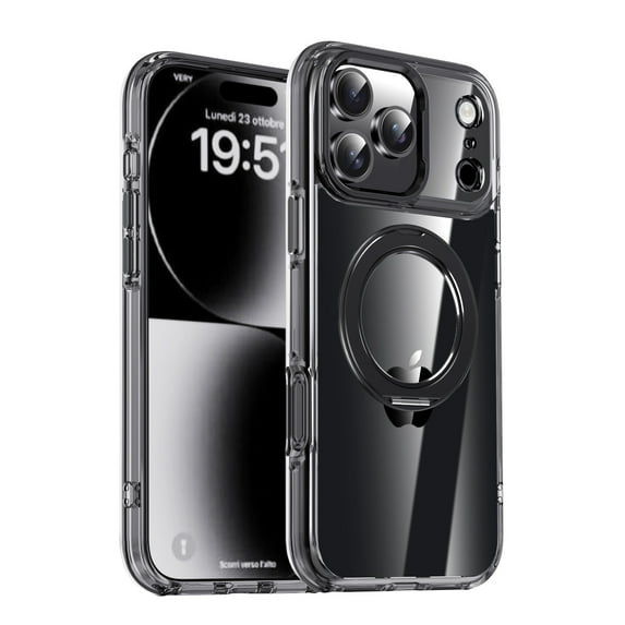 ShellTech For Apple iPhone 17 Pro Magnetic Ring Kickstand Hybrid Case ...
