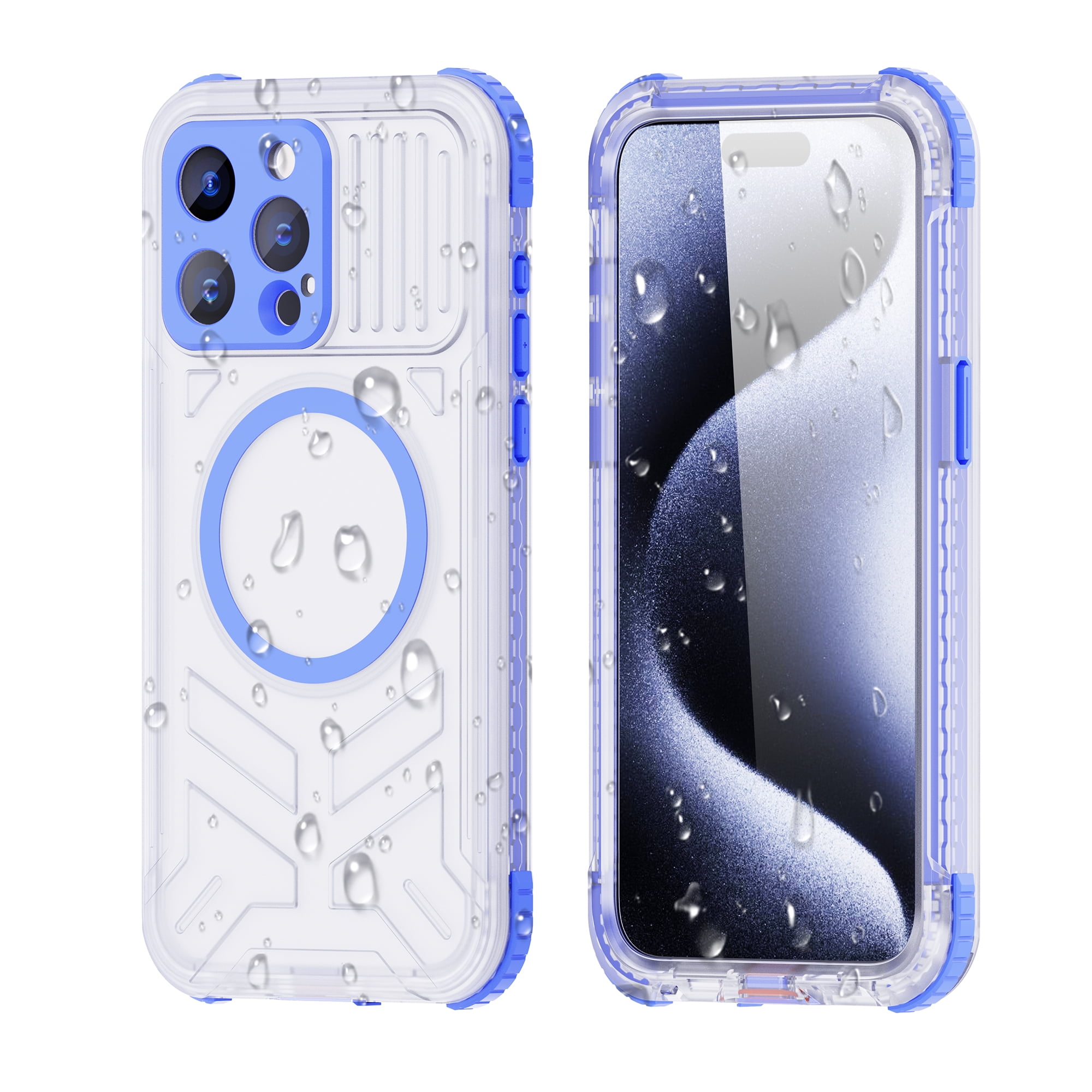 ShellTech for iPhone 15 Pro Waterproof Case, IP68 Underwater Case Built ...