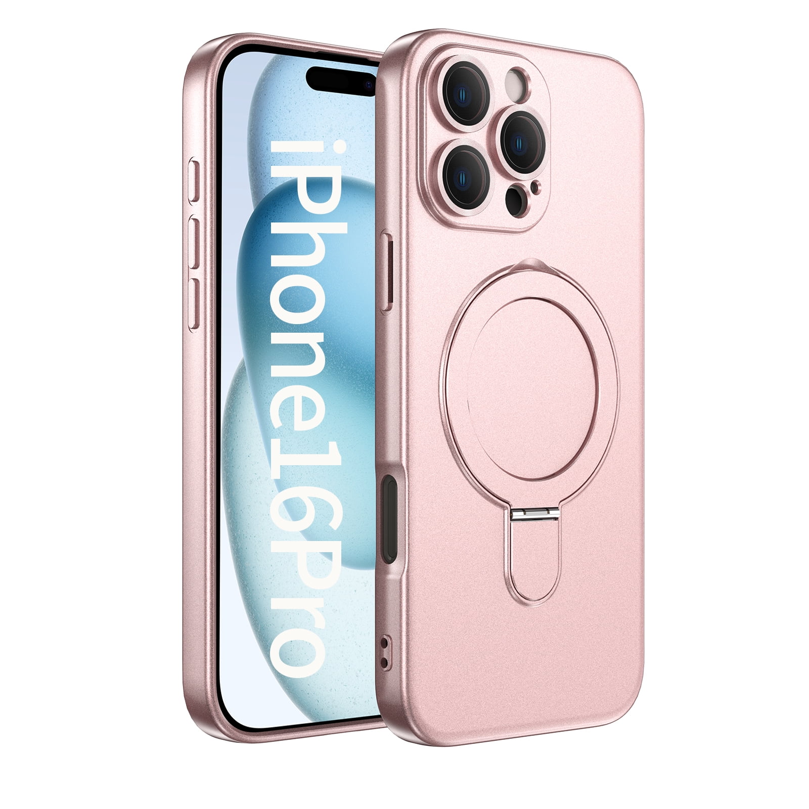 ShellTech for iPhone 16 Pro Max Magnetic Ring Case Compatible with MagSafe Kickstand Invisible ...