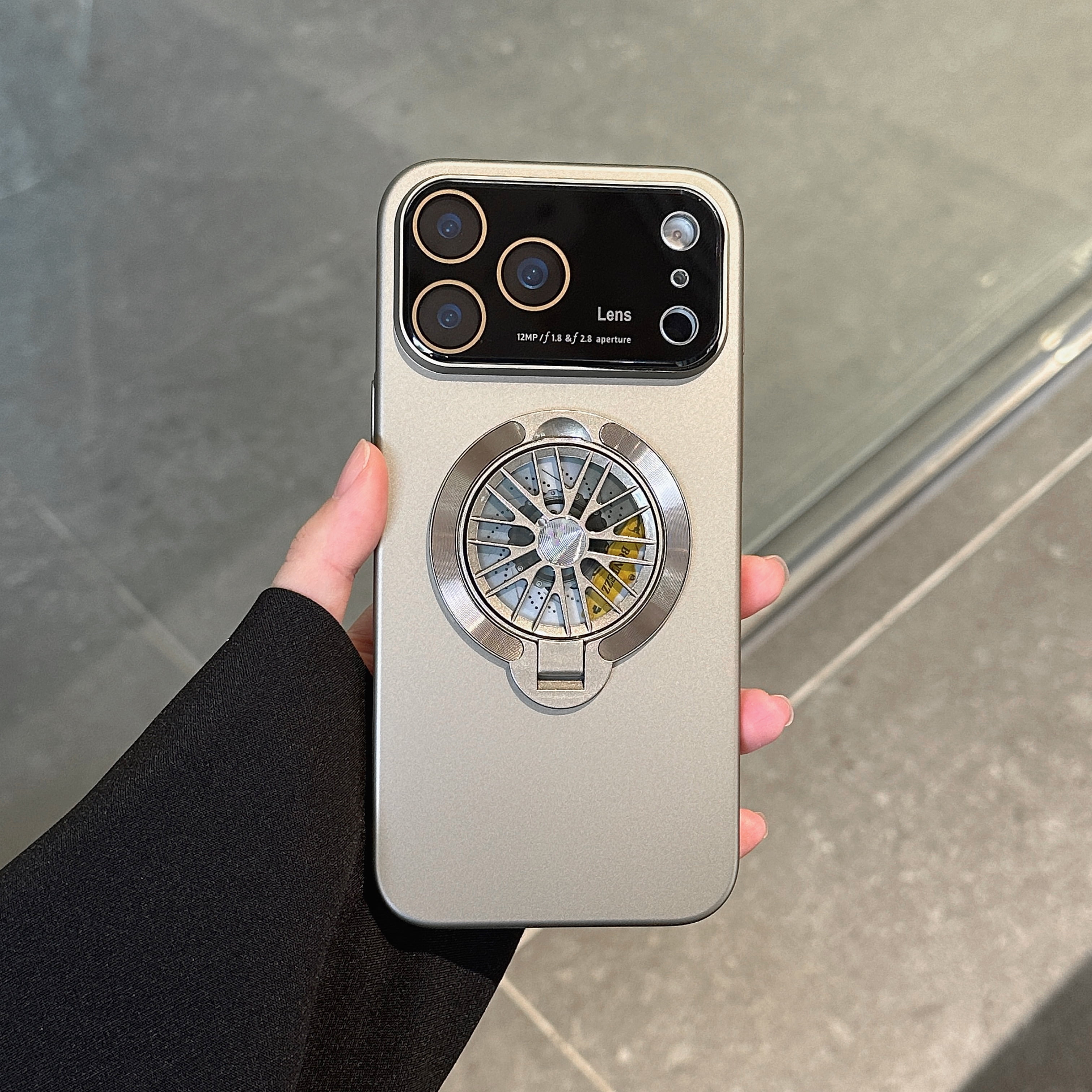 ShellTech for iPhone 17 Hard PC Case Fashion with Frosted 360° Rotating ...