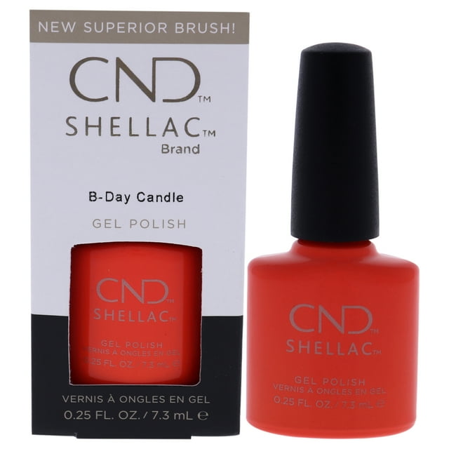 Shellac Nail Color - B-Day Candle by CND for Women - 0.25 oz Nail ...