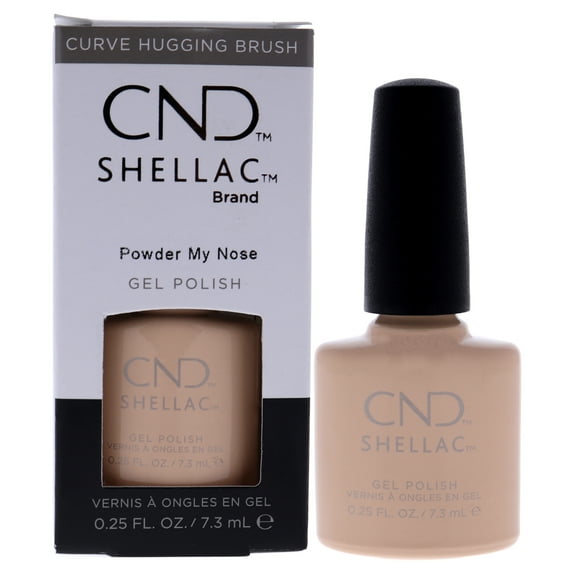 Shellac Nail Color - Powder My Nose by CND for Women - 0.25 oz Nail ...