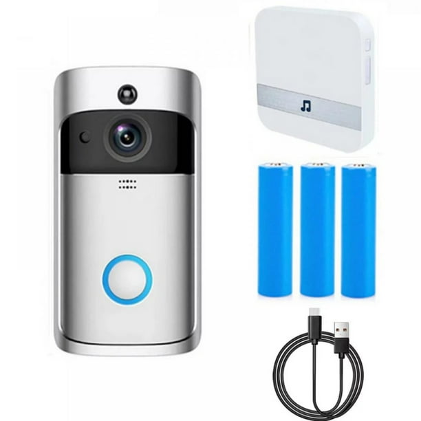 Shellbot Electric Wireless Doorbell Kit, 58 Chimes with LED, Plug-in 2 ...