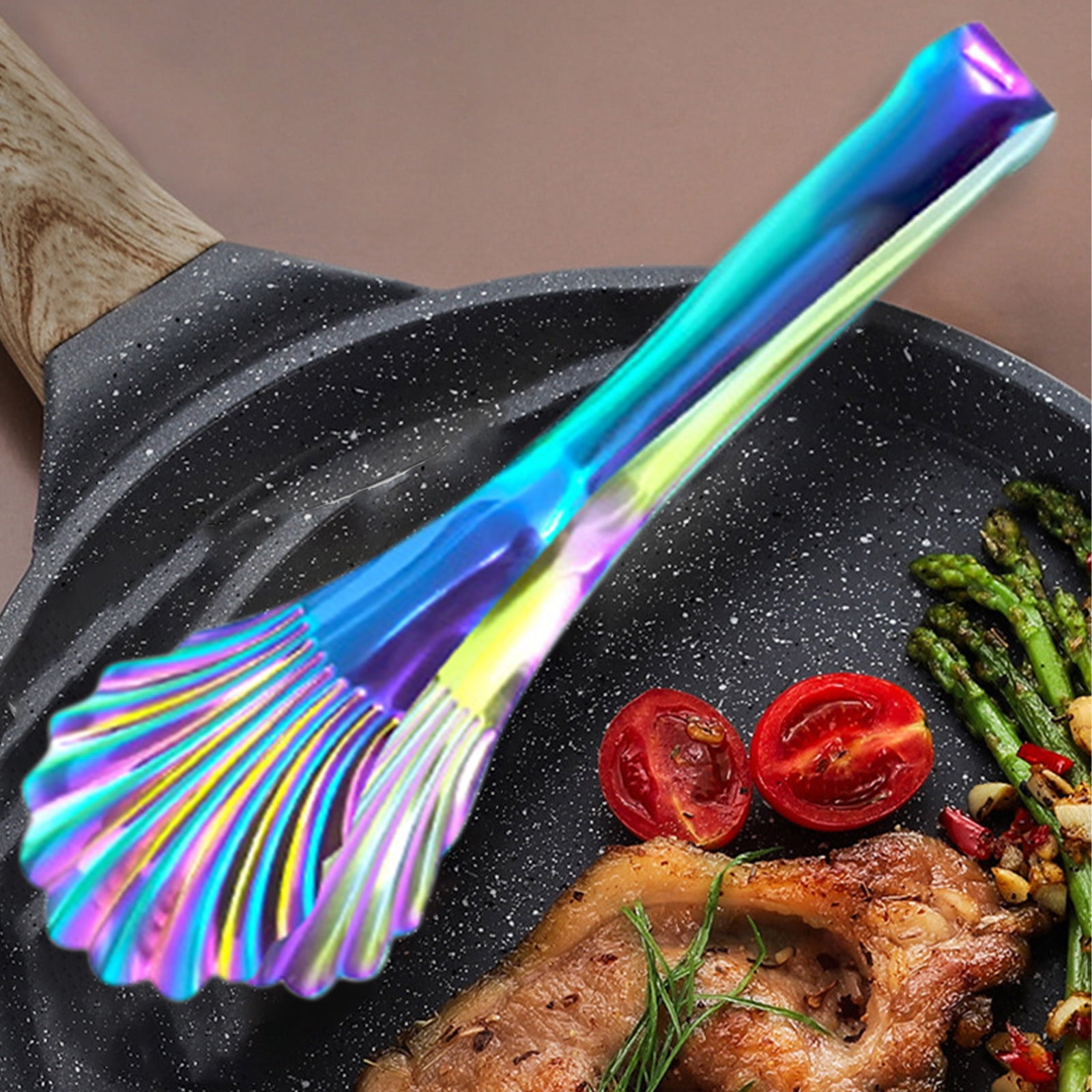 Shellfish Clip Stainless Steel Grill Tongs Kitchen Utensil Holder Bread ...