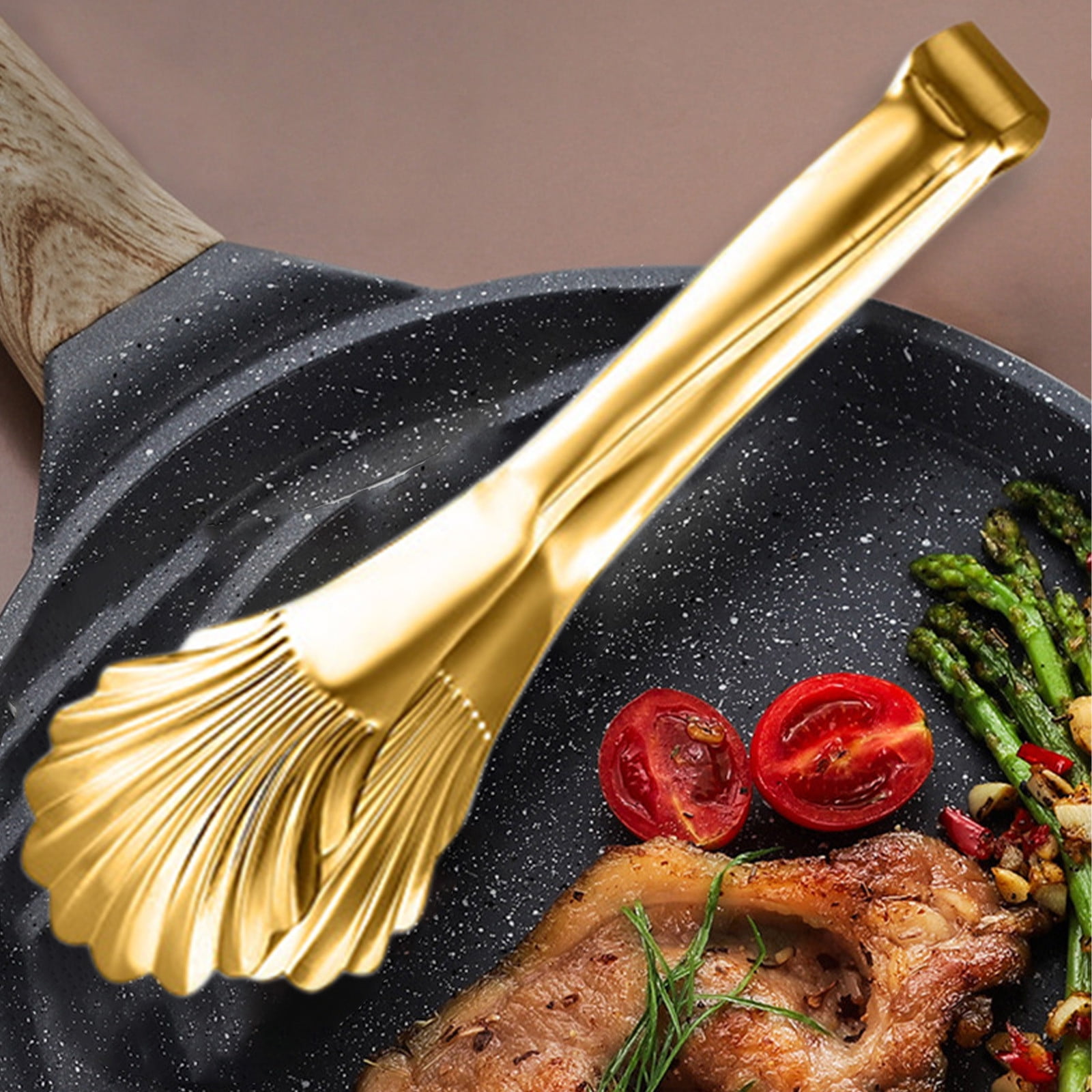 Shellfish Clip Stainless Steel Grill Tongs Kitchen Utensil Holder Bread ...