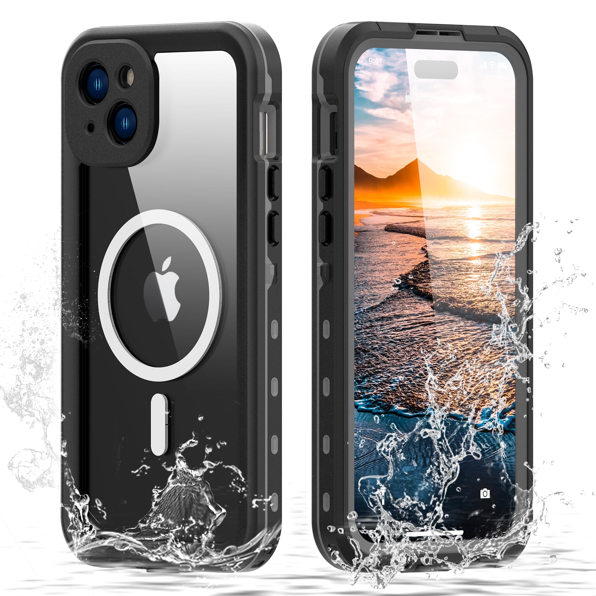 Shellify Rugged for iPhone 13 Waterproof Case,Magnetic with Built-in ...