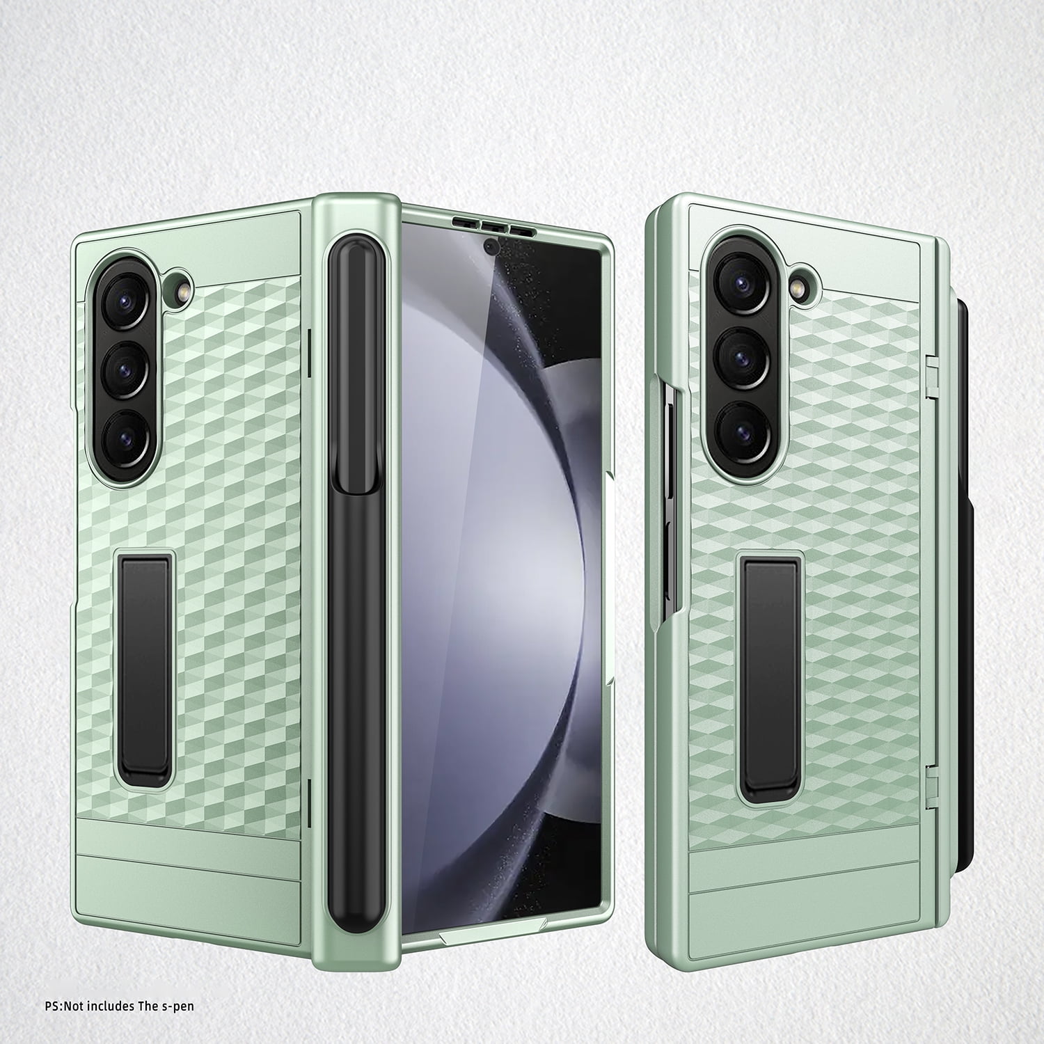 Shellify for Samsung Galaxy Z Fold 6 Case with Foldable Invisible Stand ...