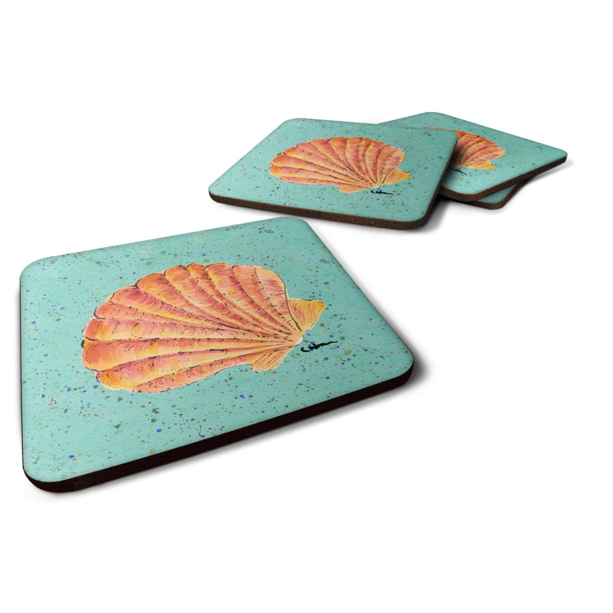 Shells Foam Coaster Set of 4 - Walmart.com