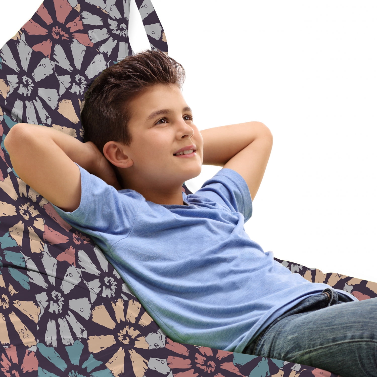 Shells Lounger Chair Bag, Soft Pastel Colored Print Pattern of ...