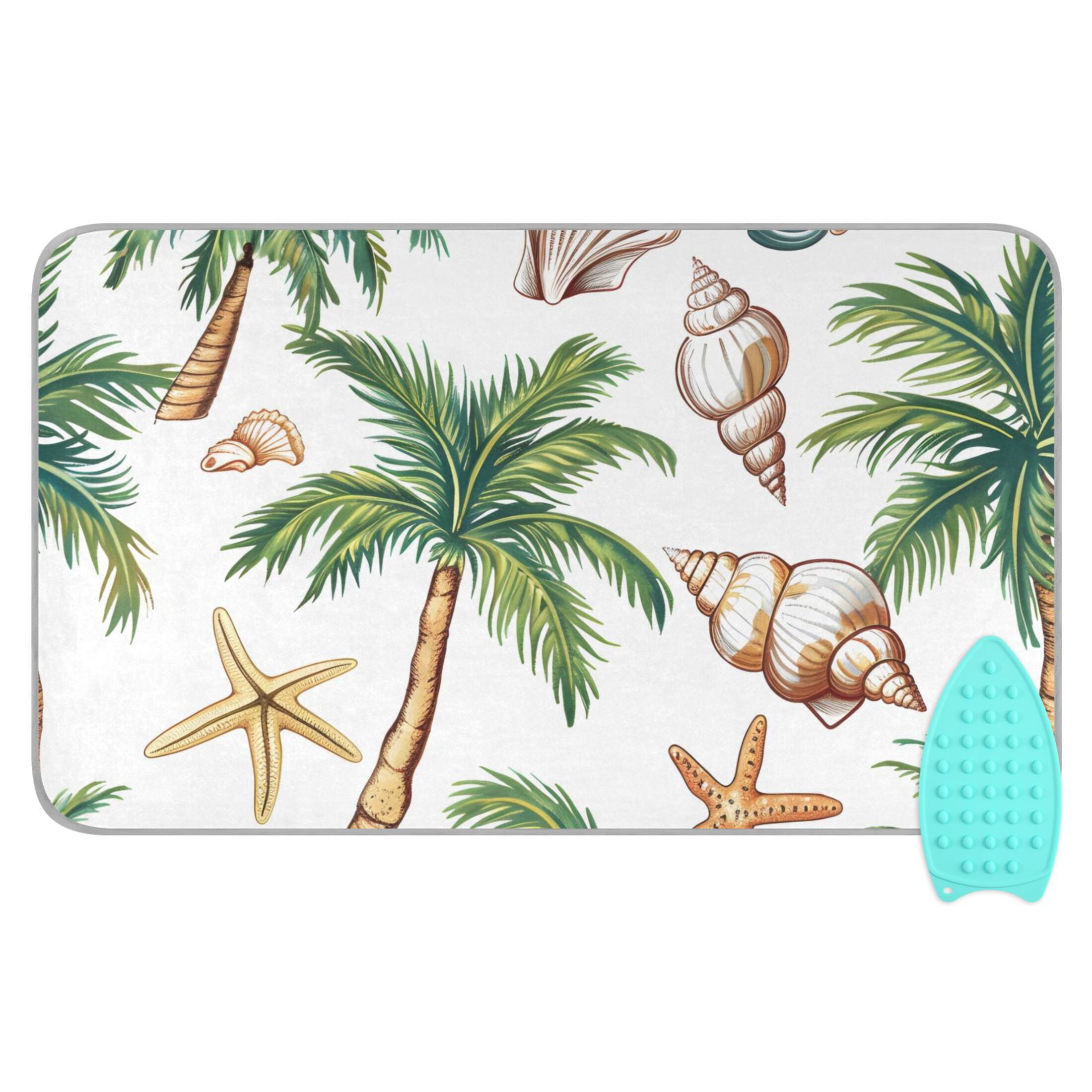 Shells Palm Trees Ironing Board Covers Heat Resistant Ironing Pad Mat ...