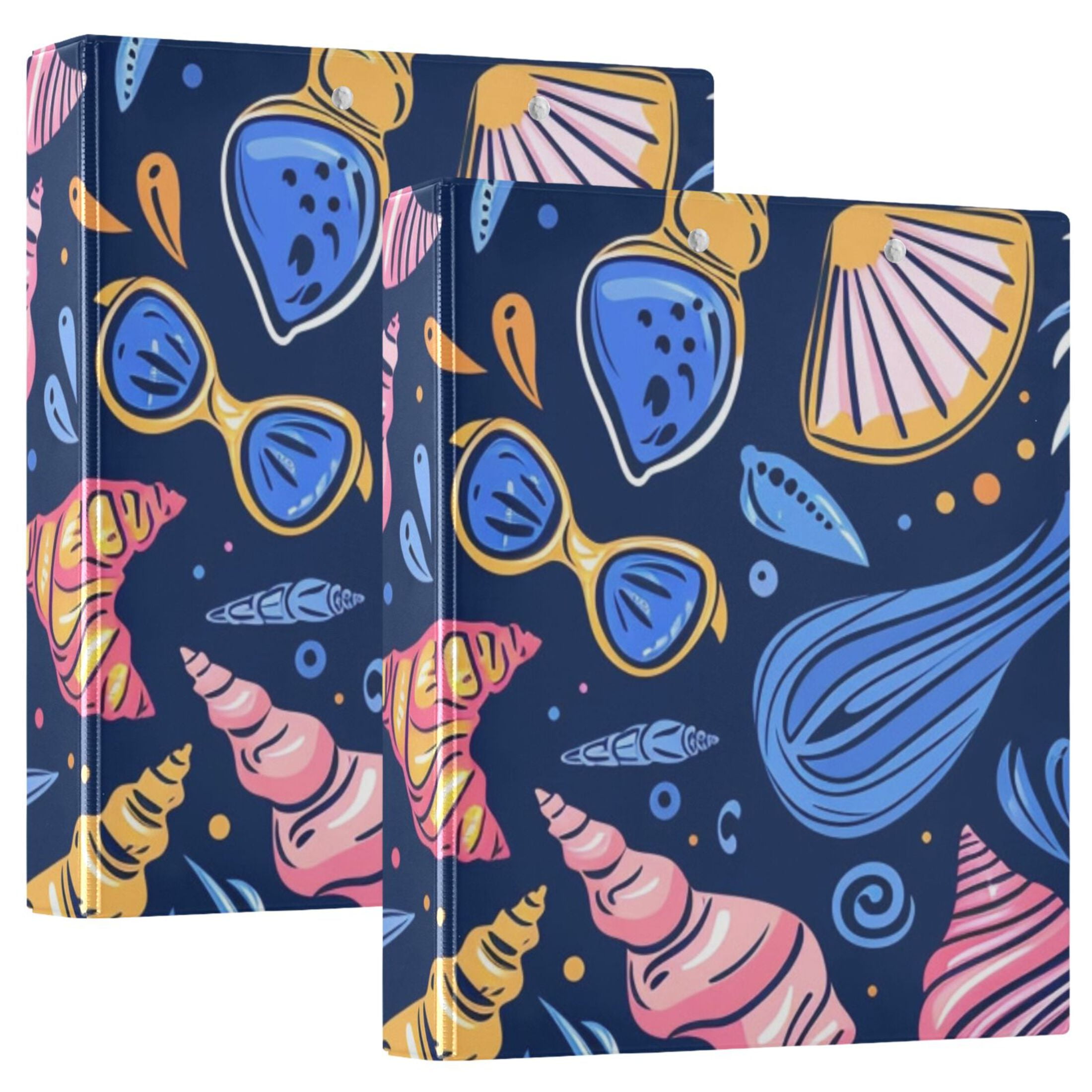 Shells Sunglasses Conch 3 Ring Hardcover Binders 1.5" Round Rings for ...
