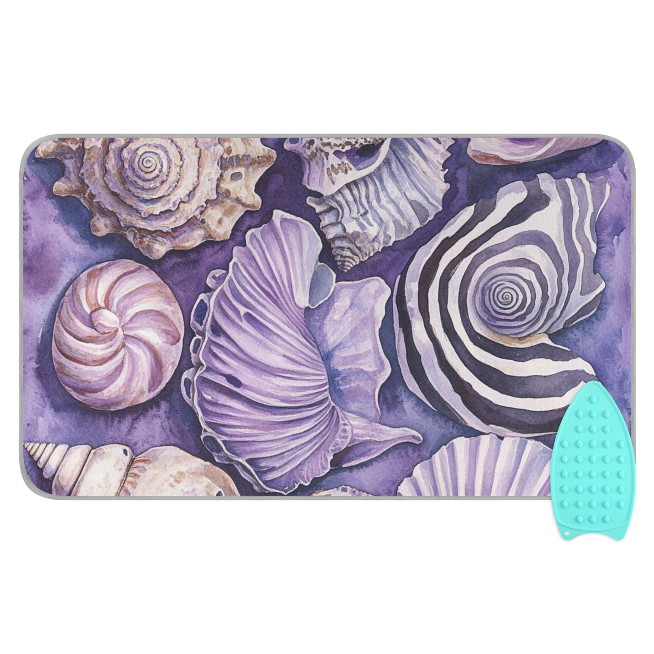 Shells Zebra Stripe Ironing Board Covers Heat Resistant Ironing Pad Mat ...