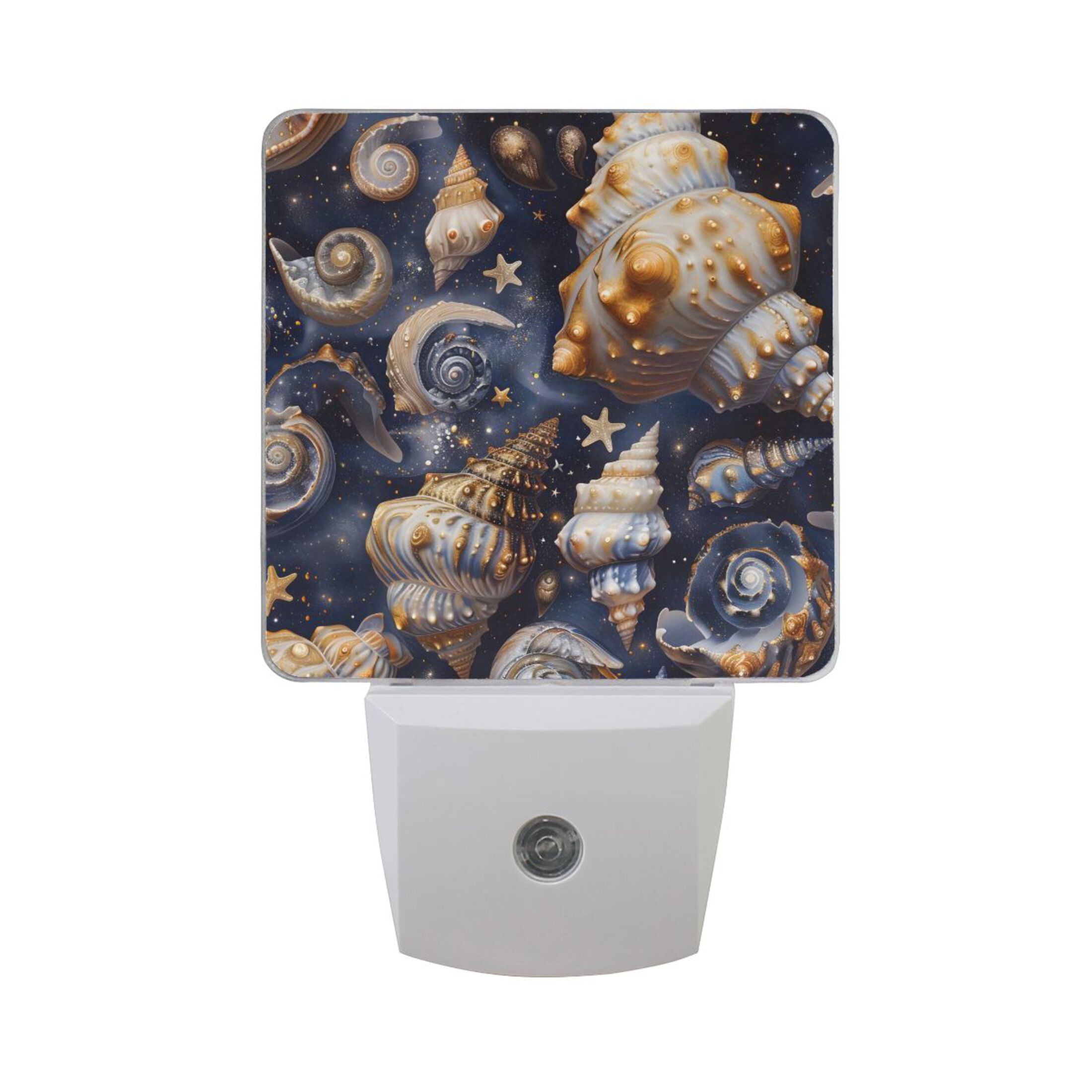 Shells and Starry Night Light 2 Pack LED Nightlight Plug into Wall Dusk ...