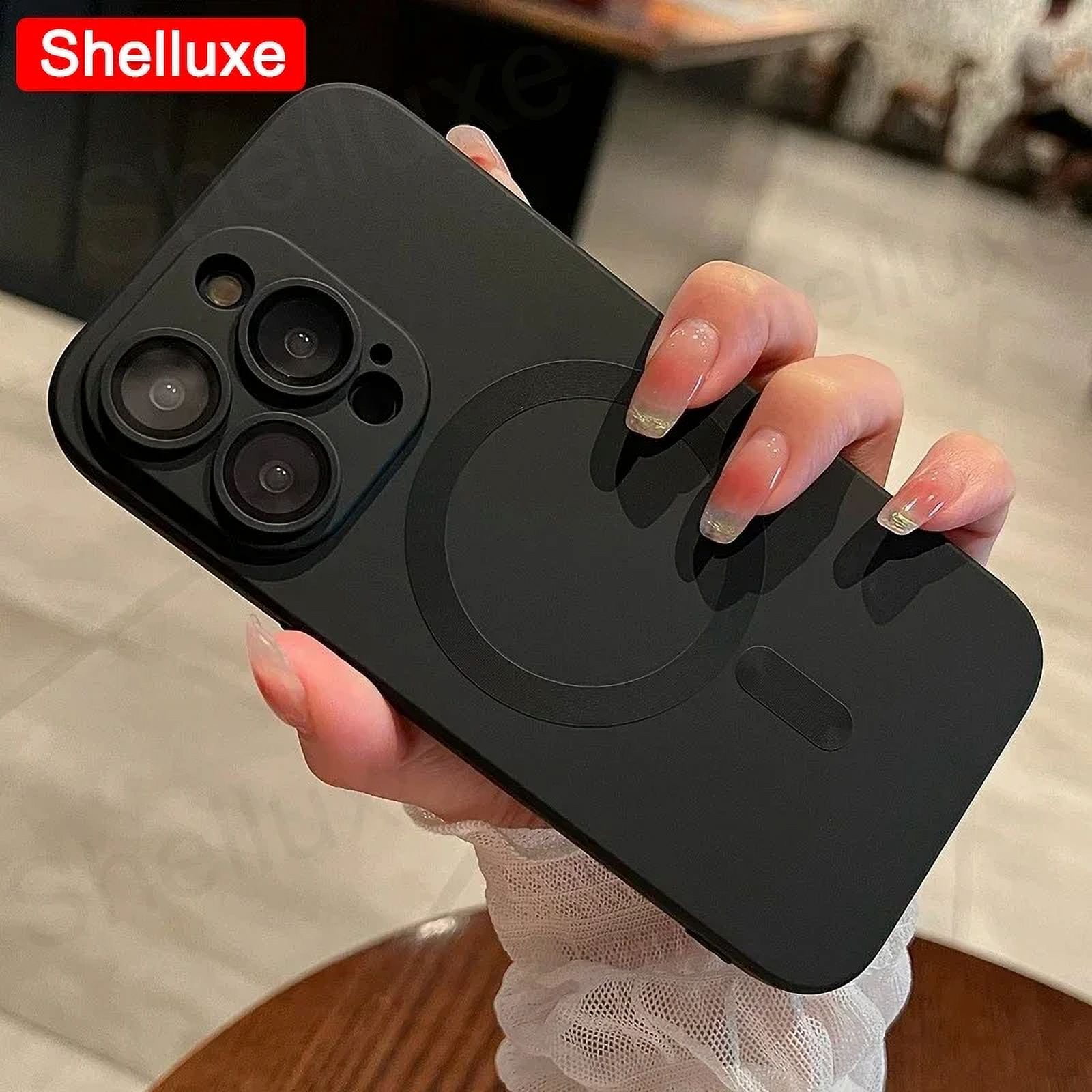 Shelluxe Soft Phone Case For iPhone 16 15 14 13 12 11 Pro Max iPhone16 Plus Magsafe Wireless ...