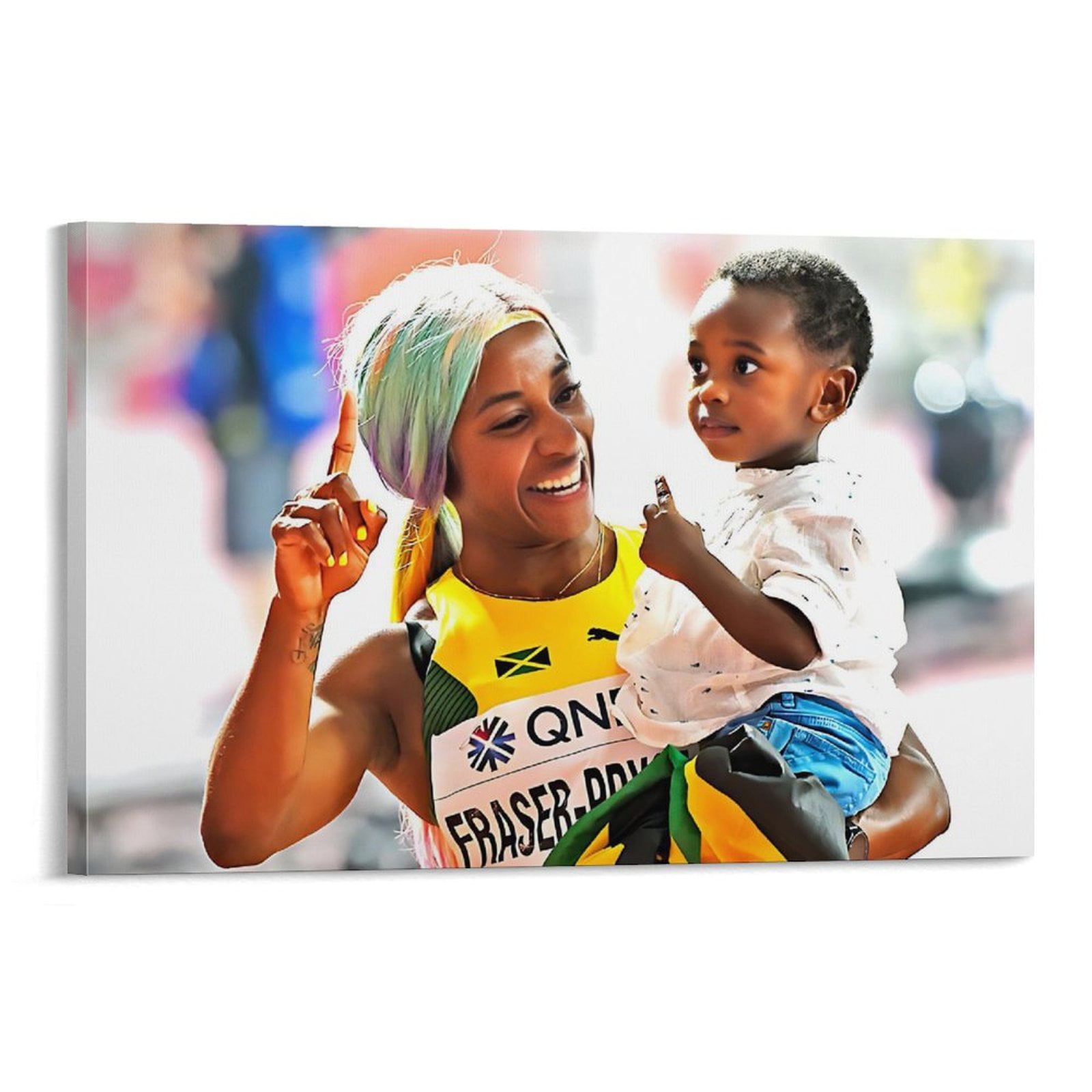 Shelly-Ann Fraser-Pryce Jamaica Sprinter Poster Picture Print Canvas ...