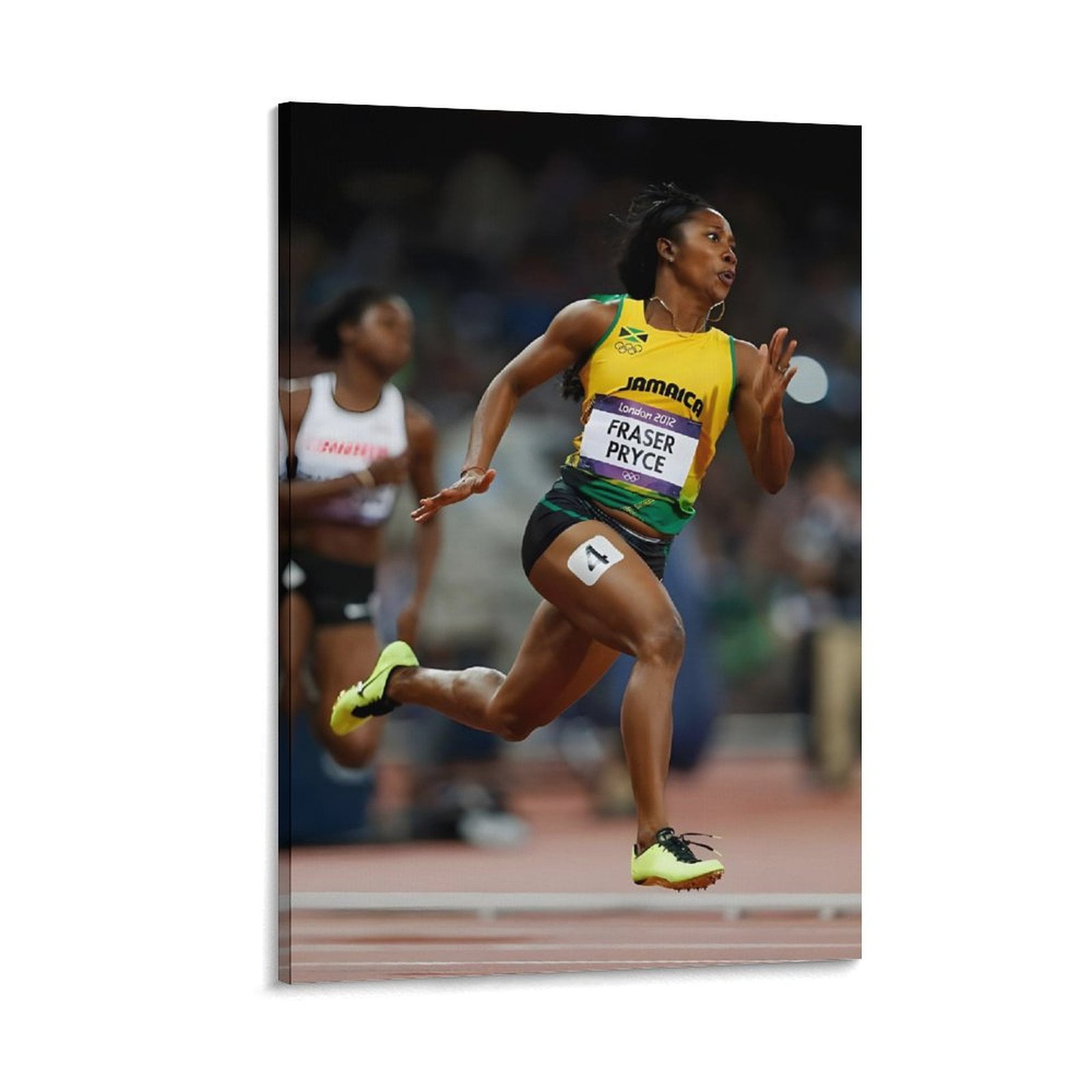 Shelly-Ann Fraser-Pryce Sprint Race Poster Picture Print Canvas Poster ...