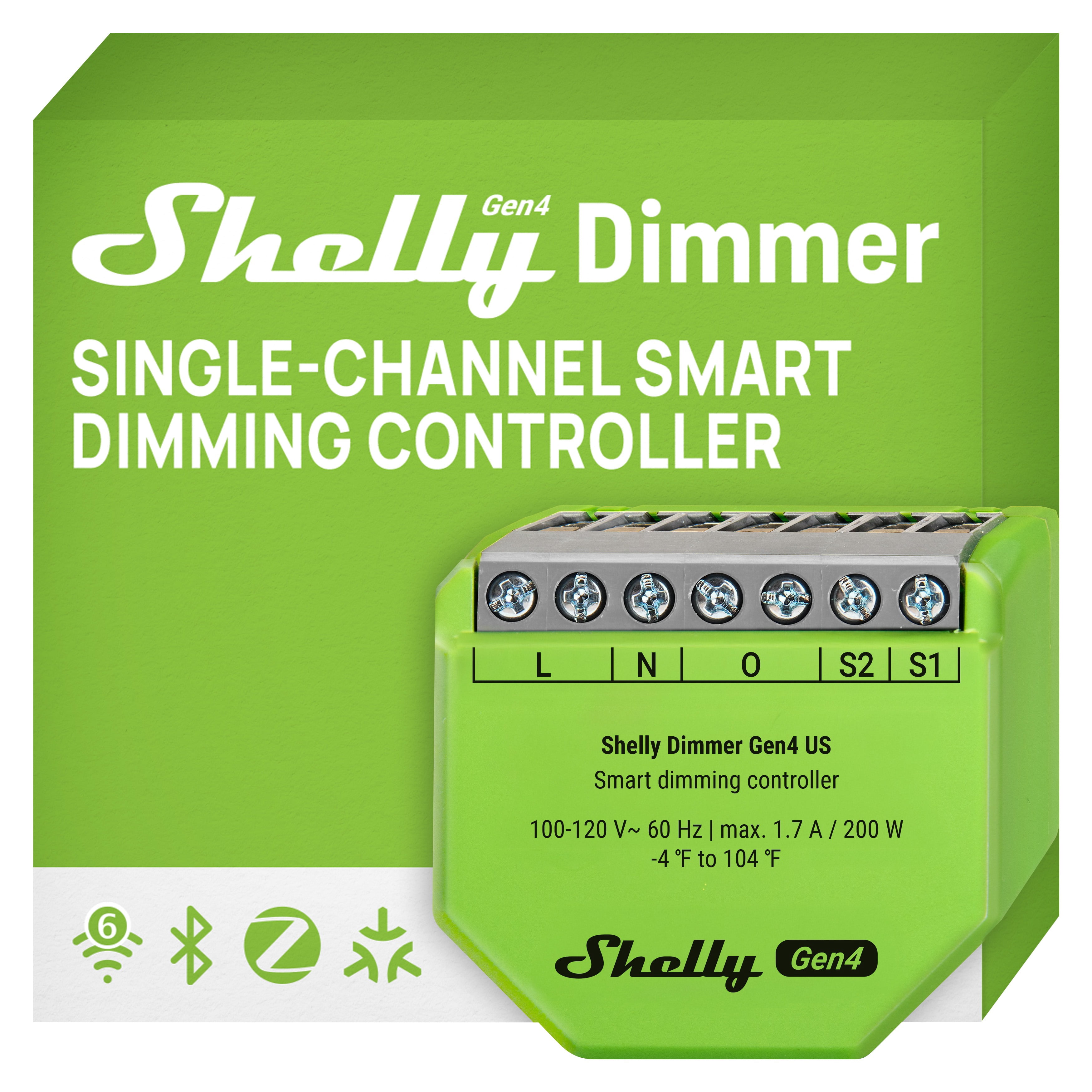 Shelly Dimmer Gen4 US |Smart Dimming Controller | No neutral wire ...