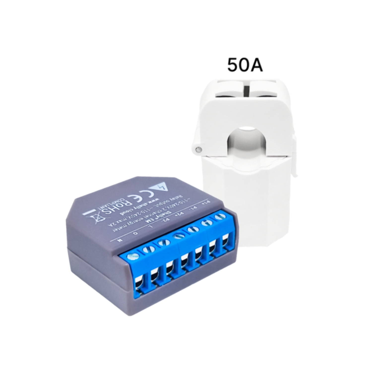 Shelly EM and 50 AMP CT, Smart Energy Meter and Contactor, Smart WiFi ...