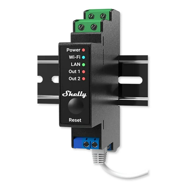 Shelly Pro 2PM Wi-Fi & Bluetooth Relay Module with Power Monitoring ...