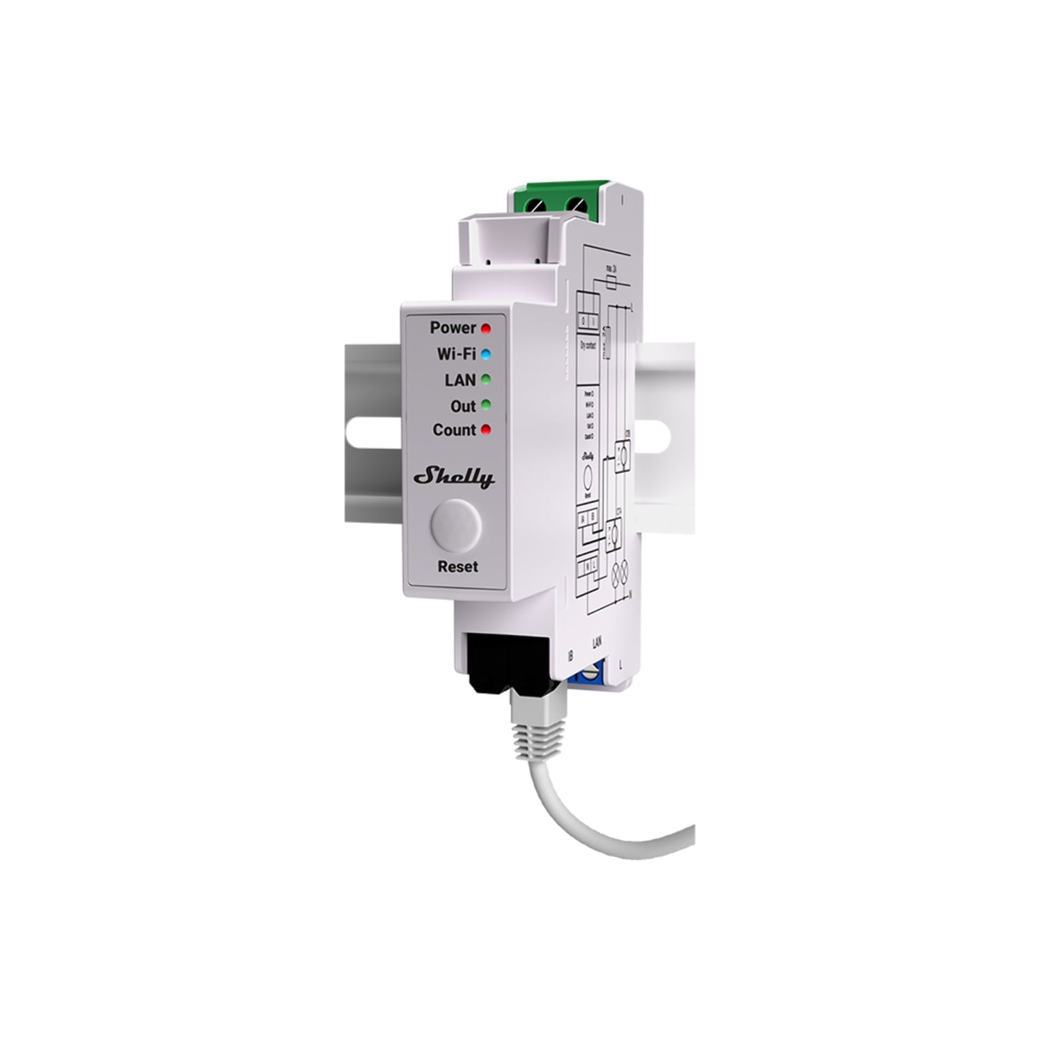 Shelly Pro EM 50A | Wi-Fi & Bluetooth Energy Meter with Contactor ...