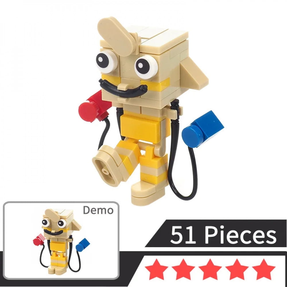 Shelly figures Building Block Assembly MOC Dandy's World Cartoon Scene ...