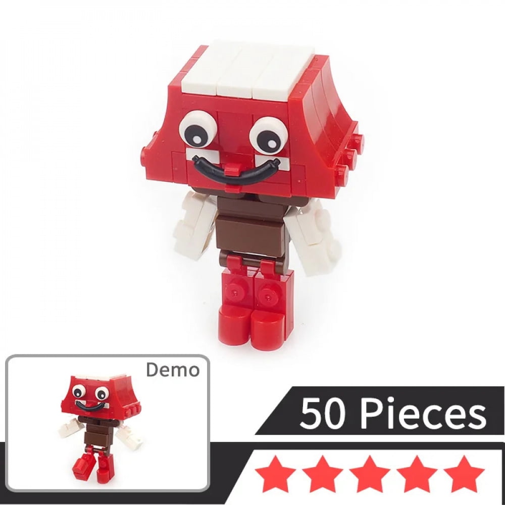 Shelly figures Building Block Assembly MOC Dandy's World Cartoon Scene ...