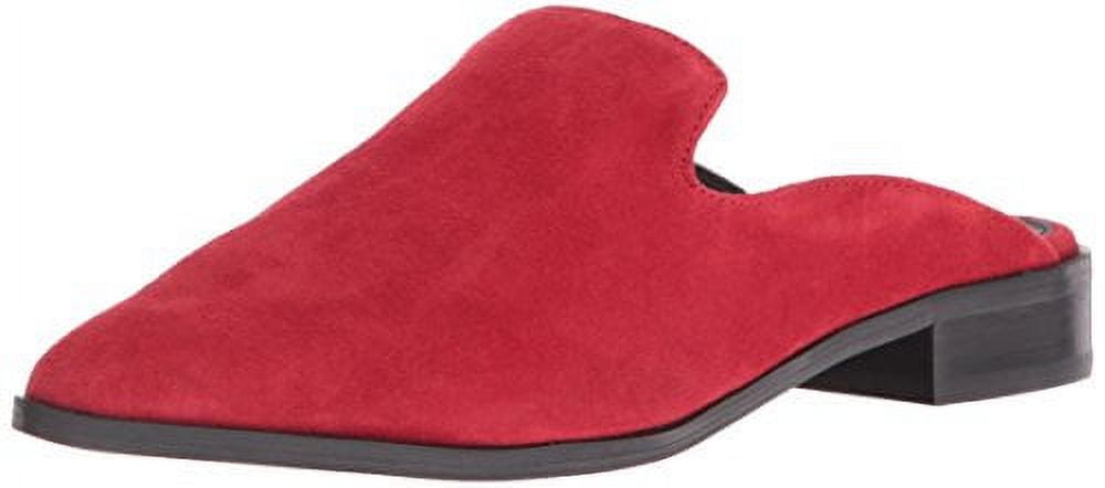 Shellys London Cantara Red Suede Flat Loafer Design Pointed Toe Mule ...