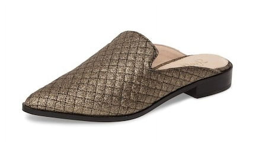 Shellys London Fantasia Dark Gold Quilted Loafer Pointed Toe Mule ...