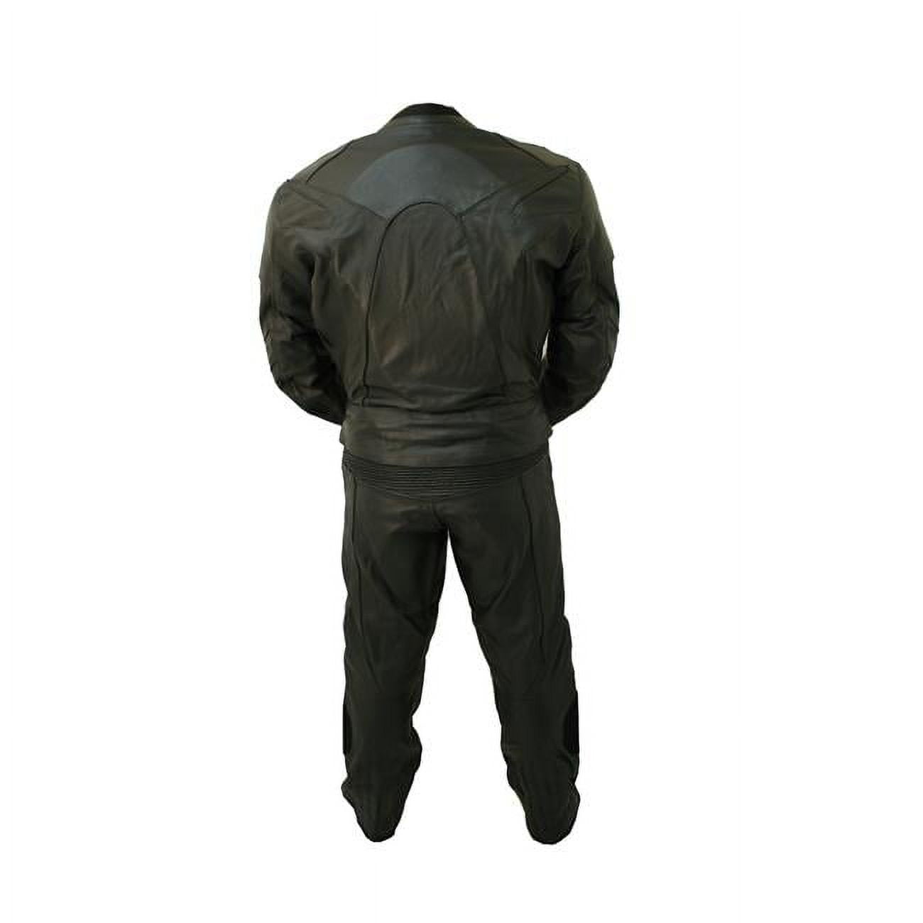 Shelter 331BK-S Motorcycle Racing Leather Suit with Hard Padding ...