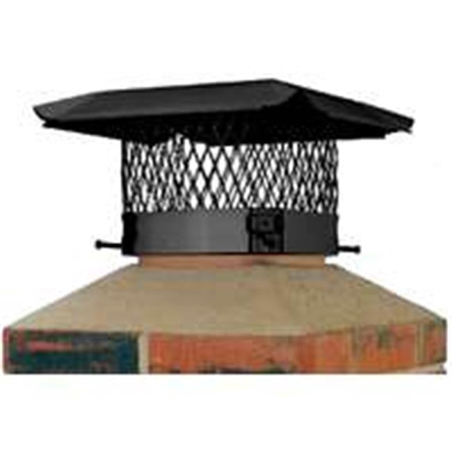 Shelter SC99 Single-Flue Black Galvanized-Steel Chimney Cap (9" x 9 ...