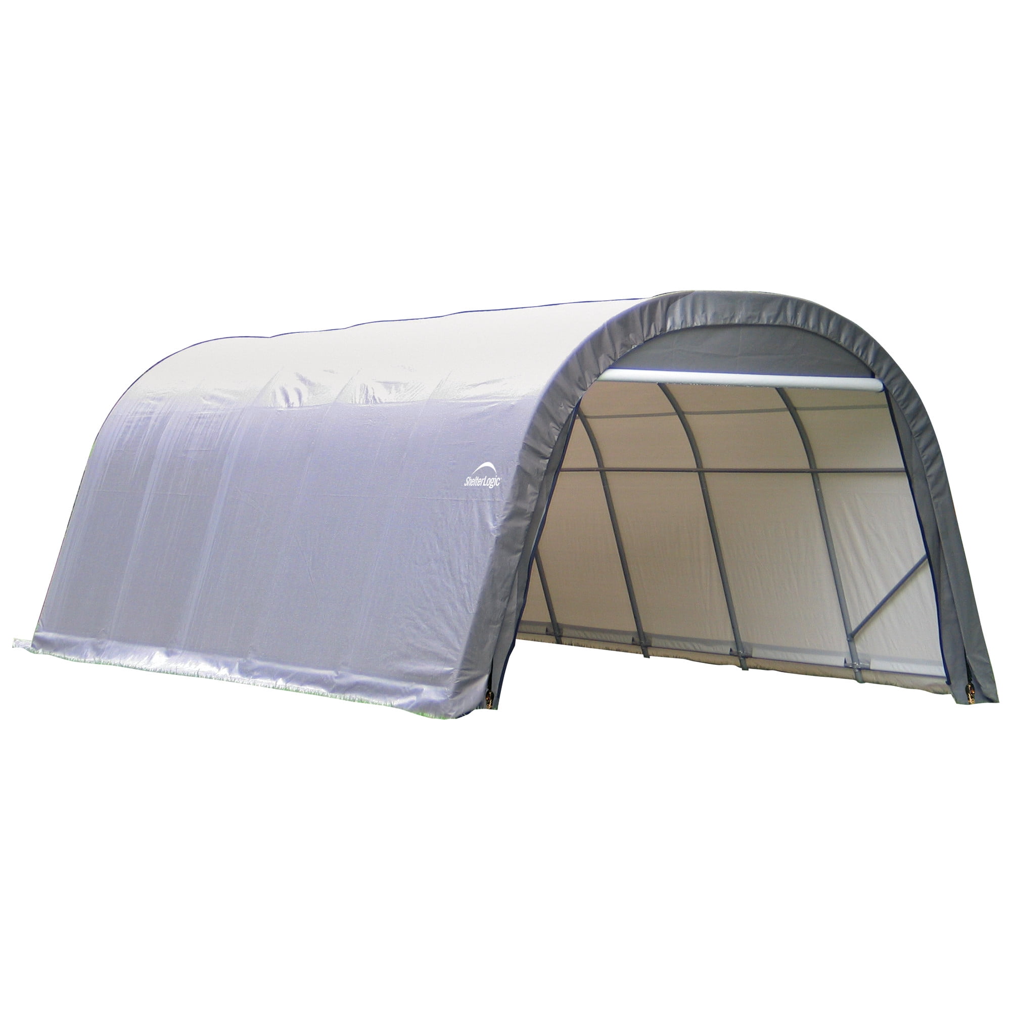 Sheltercoat 12 X 20 Ft. Wind And Snow Rated Garage Round Grey Std ...