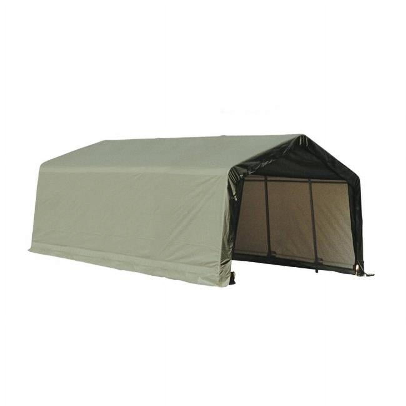 ShelterLogic 13'x20'x10' Peak Style Shelter in Green - Walmart.com