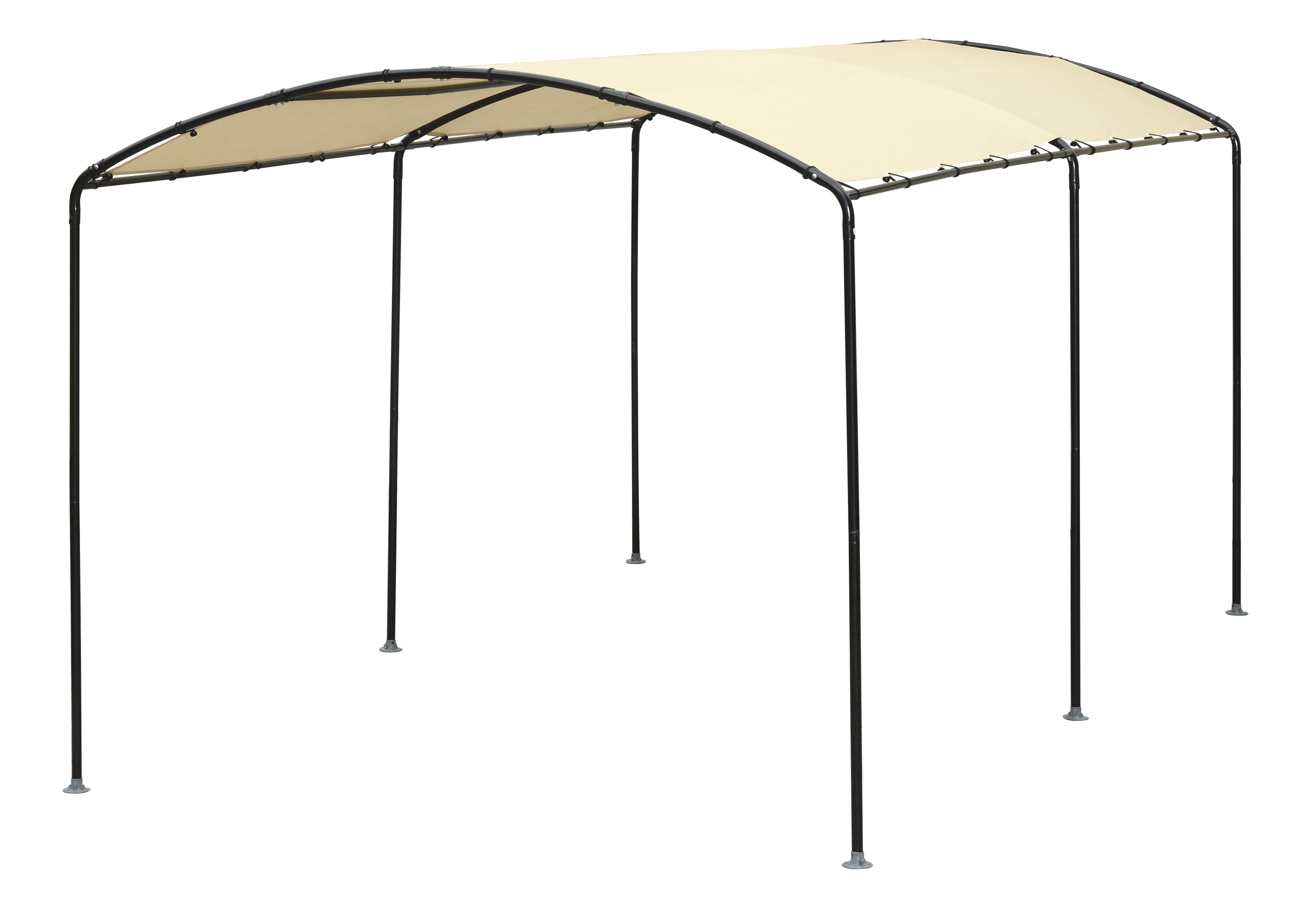 ShelterLogic 191" x 111" Beige Dome Outdoor Canopy - Walmart.com