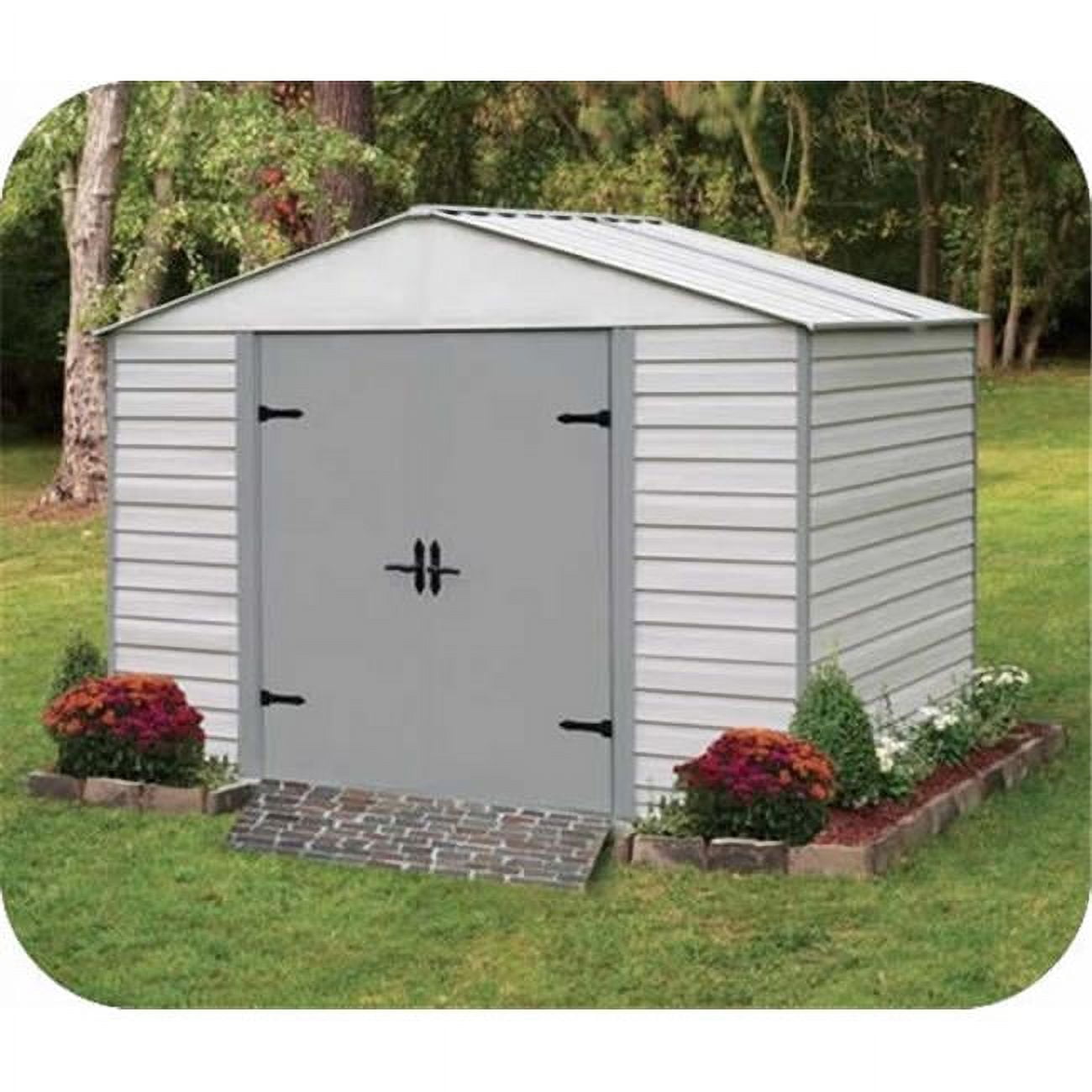 ShelterLogic Arrow Shed - Viking+, 8x5, Vinyl Coated Steel, Stoney ...