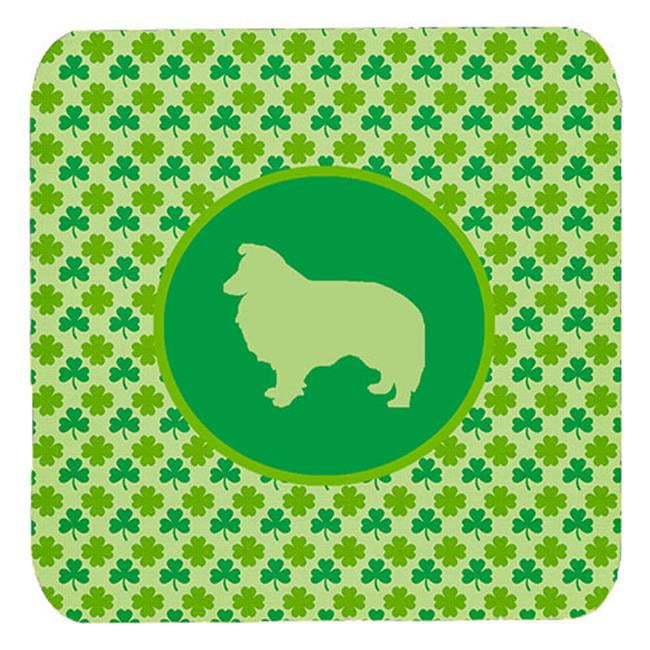 Sheltie Lucky Shamrock Foam Coasters, Set Of 4 - Walmart.com
