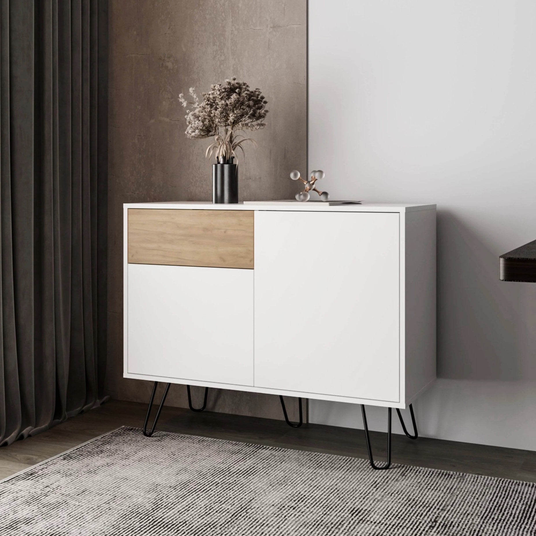 Shelved and Drawered Oak Sideboard - Solves Dining Room Storage Issues ...