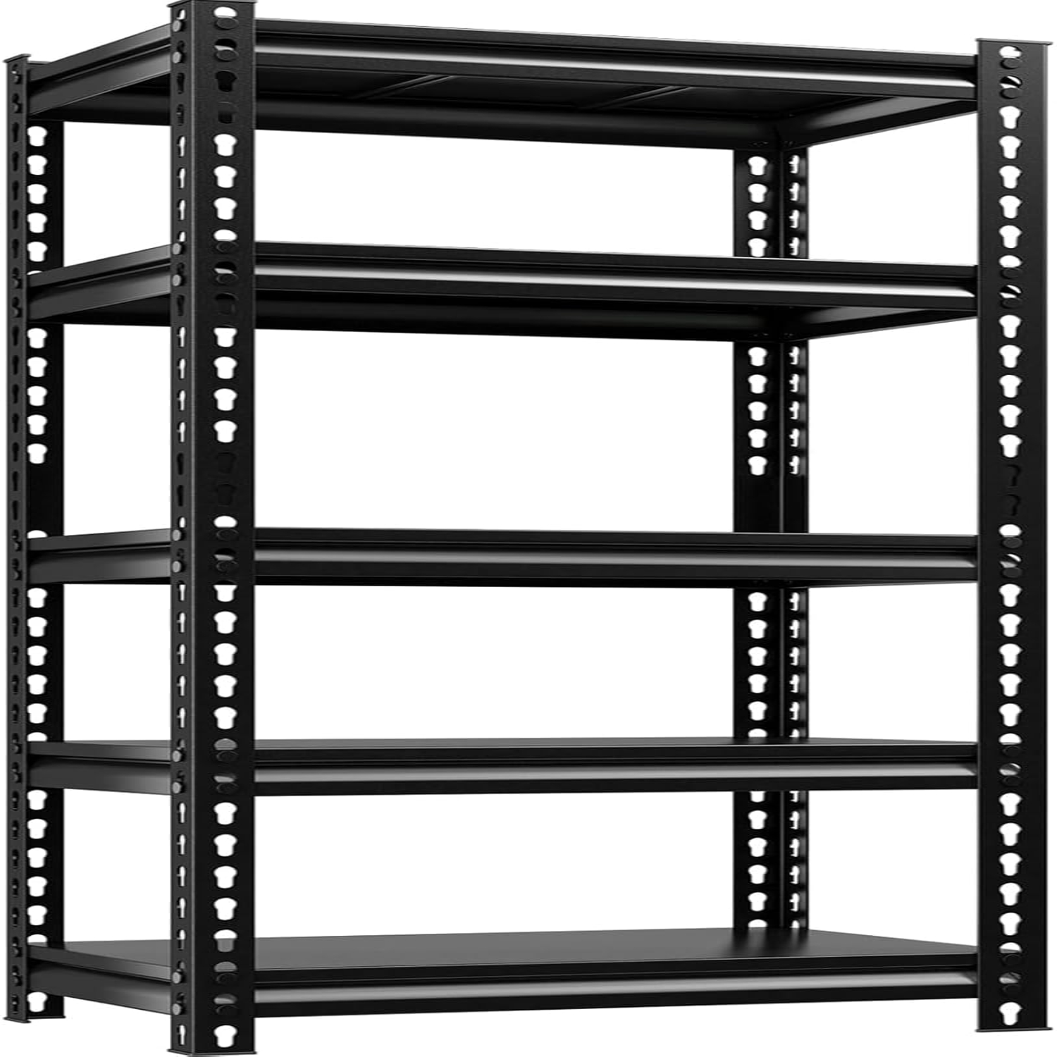 Shelves 5-Tier Adjustable Garage Shelving Heavy Duty Metal Shelving ...
