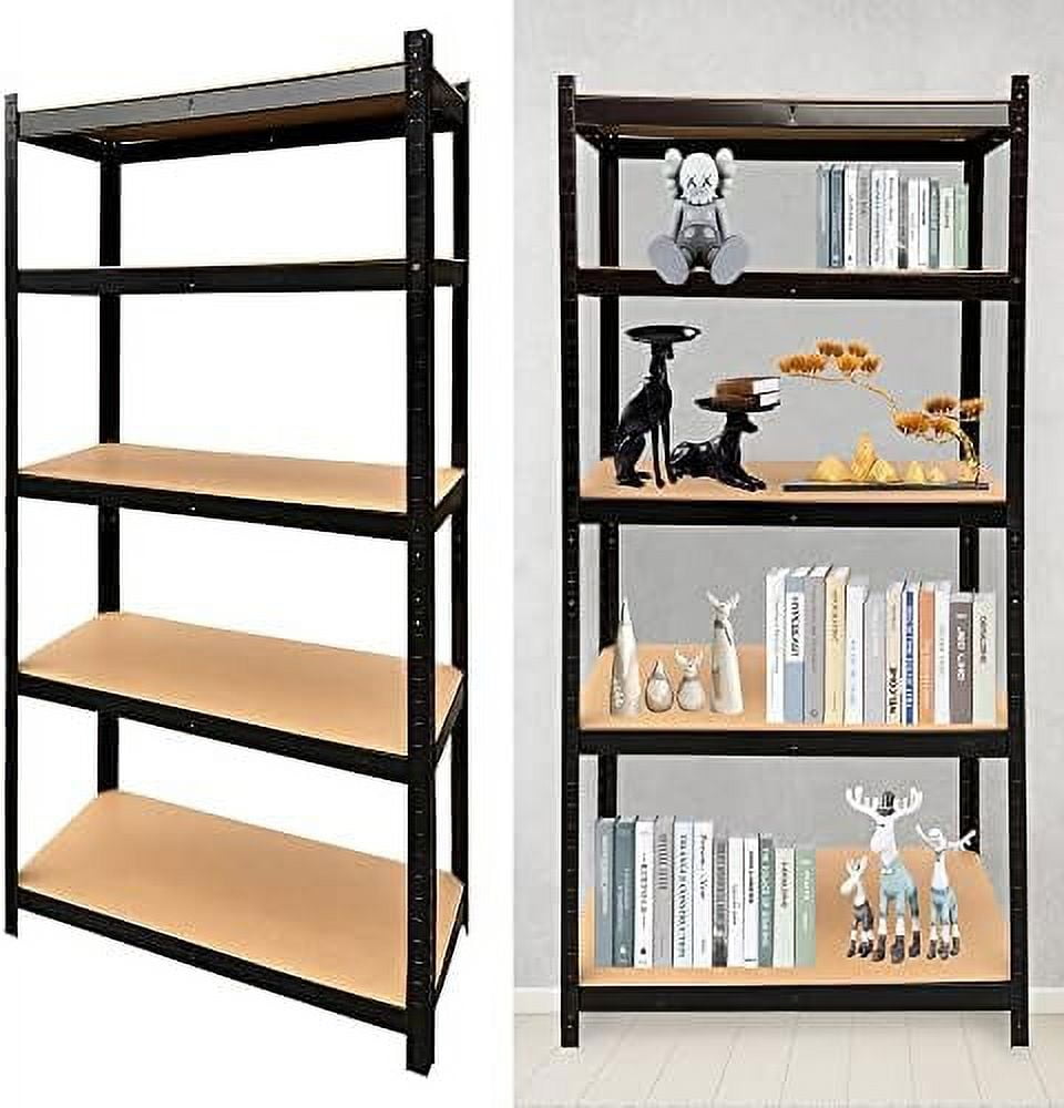 Shelves - 77"x39"x20"(H*W*D) 5 Heavy Duty Metal Shelving Unit Boltless ...