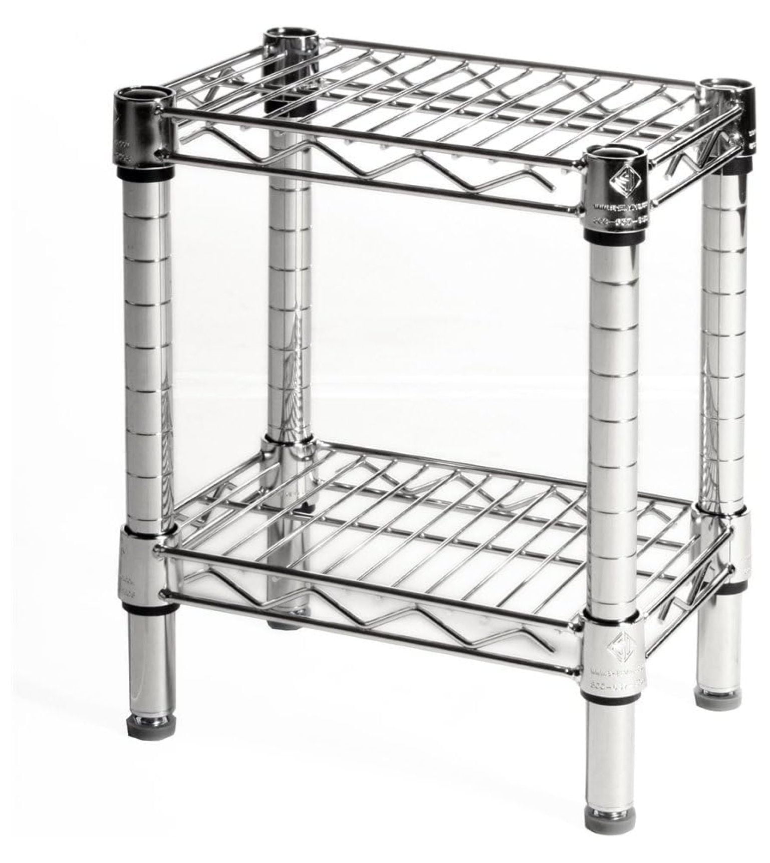 Shelving Inc. 10" d x 10" w x 14" h Chrome Wire Shelving with 2 Tier ...