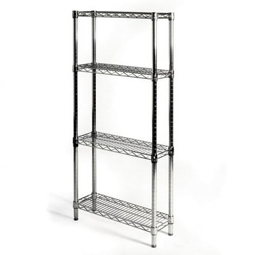 Shelving Inc. 18" d x 18" w x 72" h Chrome Wire Shelving with 4 Shelves ...