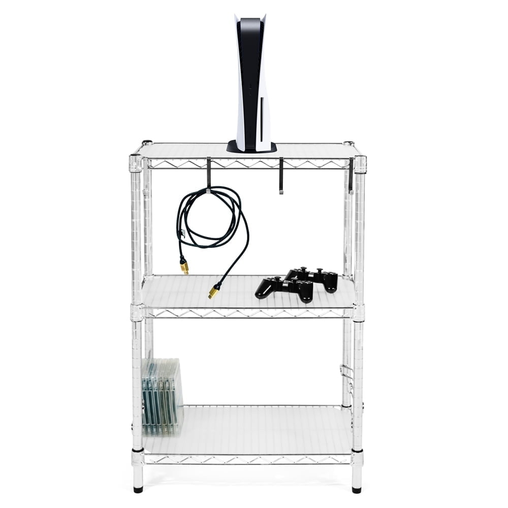Shelving Inc. 12" d x 24" w x 34" h Game Console Stand, Weight Capacity ...