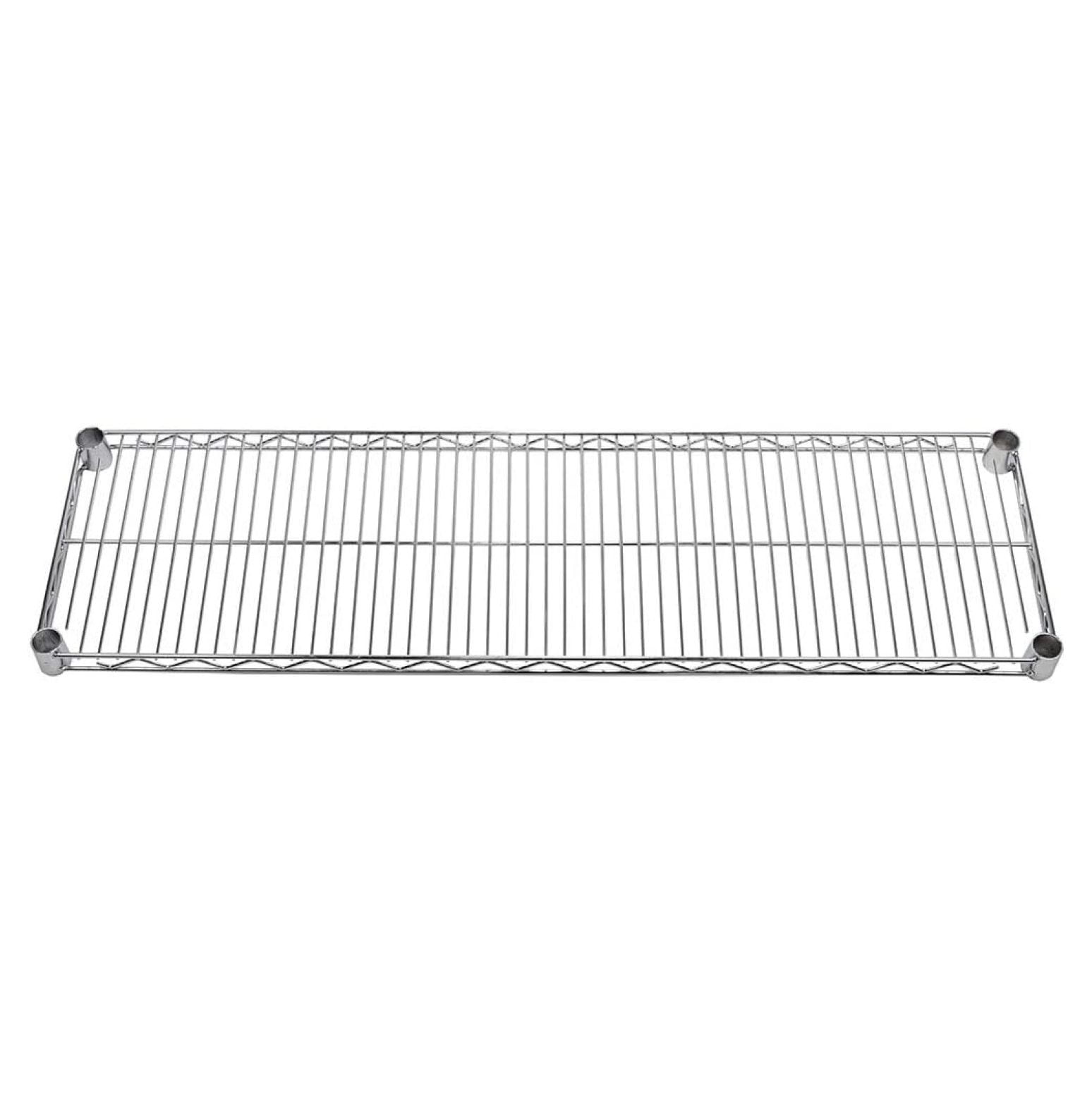 Shelving Inc. 12"d x 42"w Chrome Wire Shelving with 3 Tier Shelves ...